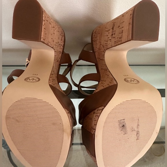 KORS Michael Kors | Shoes | Michael Kors Platform Block Heel Sandals ...